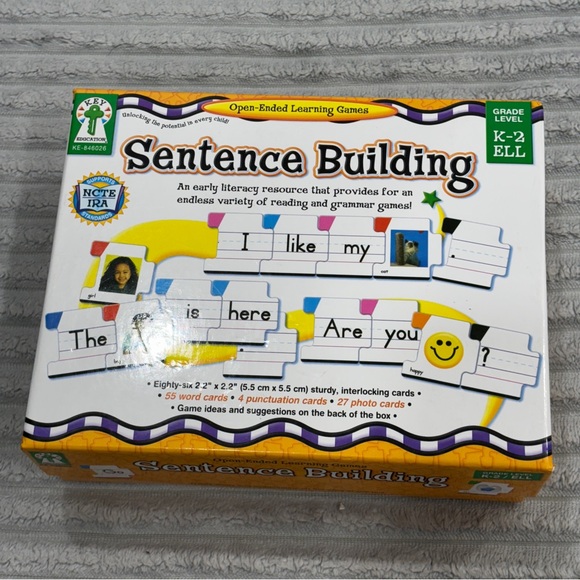 Toys | Sentence Building Open Ended Learning Games Early Literacy ...